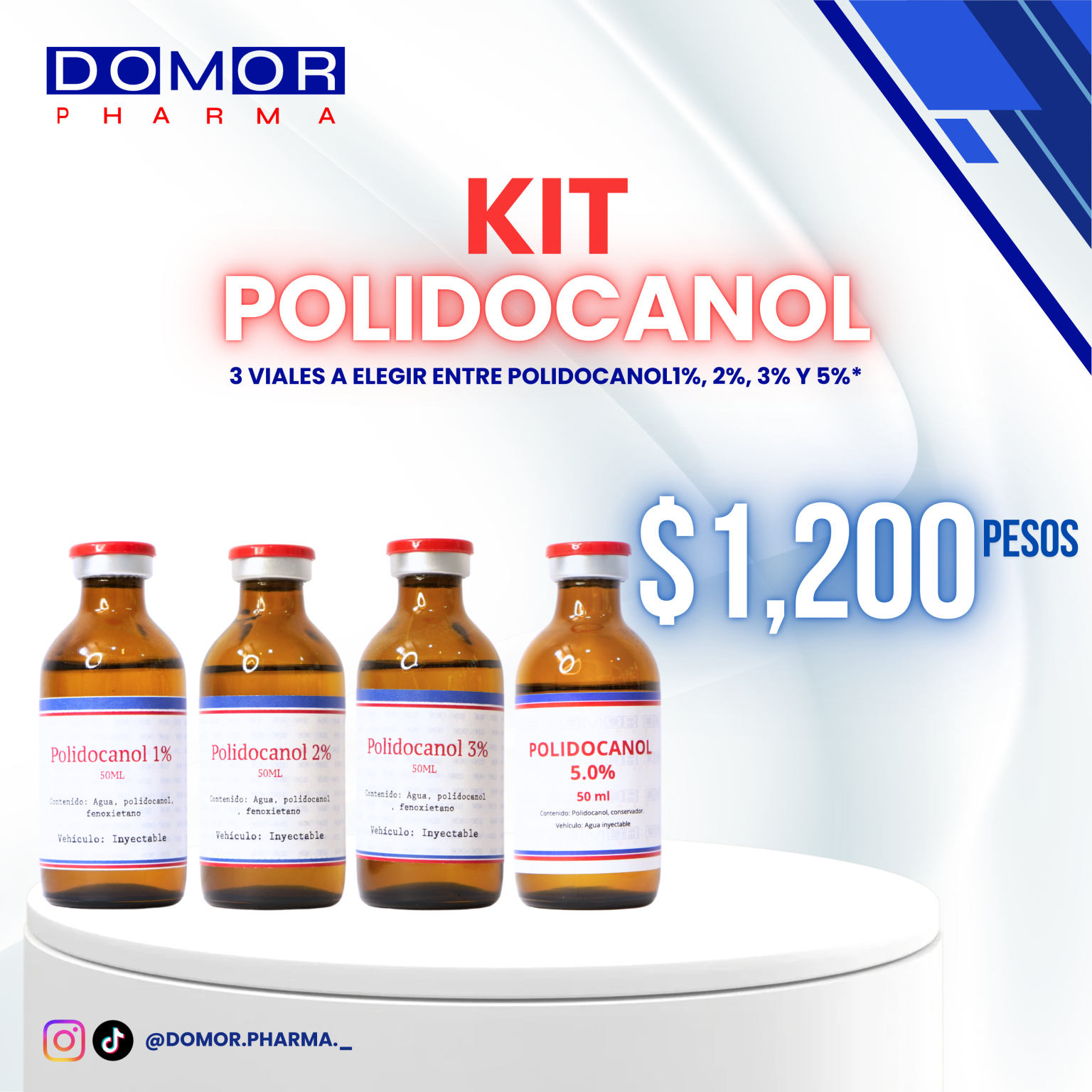 Kit Polidocanol 3 viales – Domorpharma