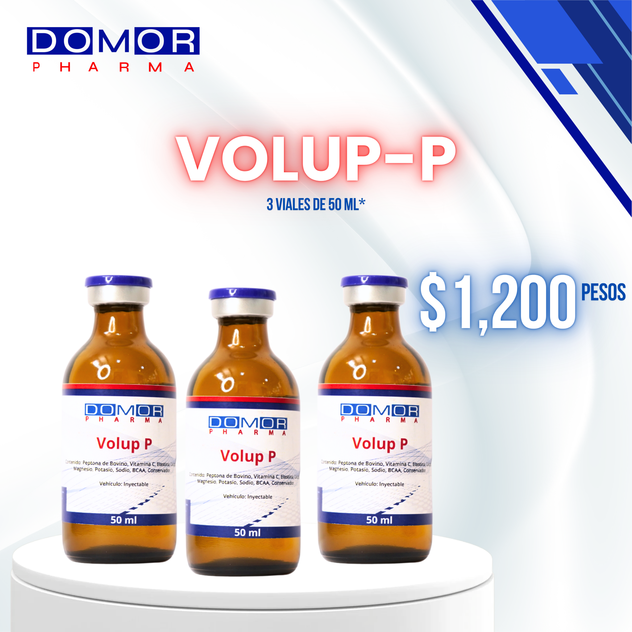 Volup-P 3 Viales de 50 ml – Domorpharma